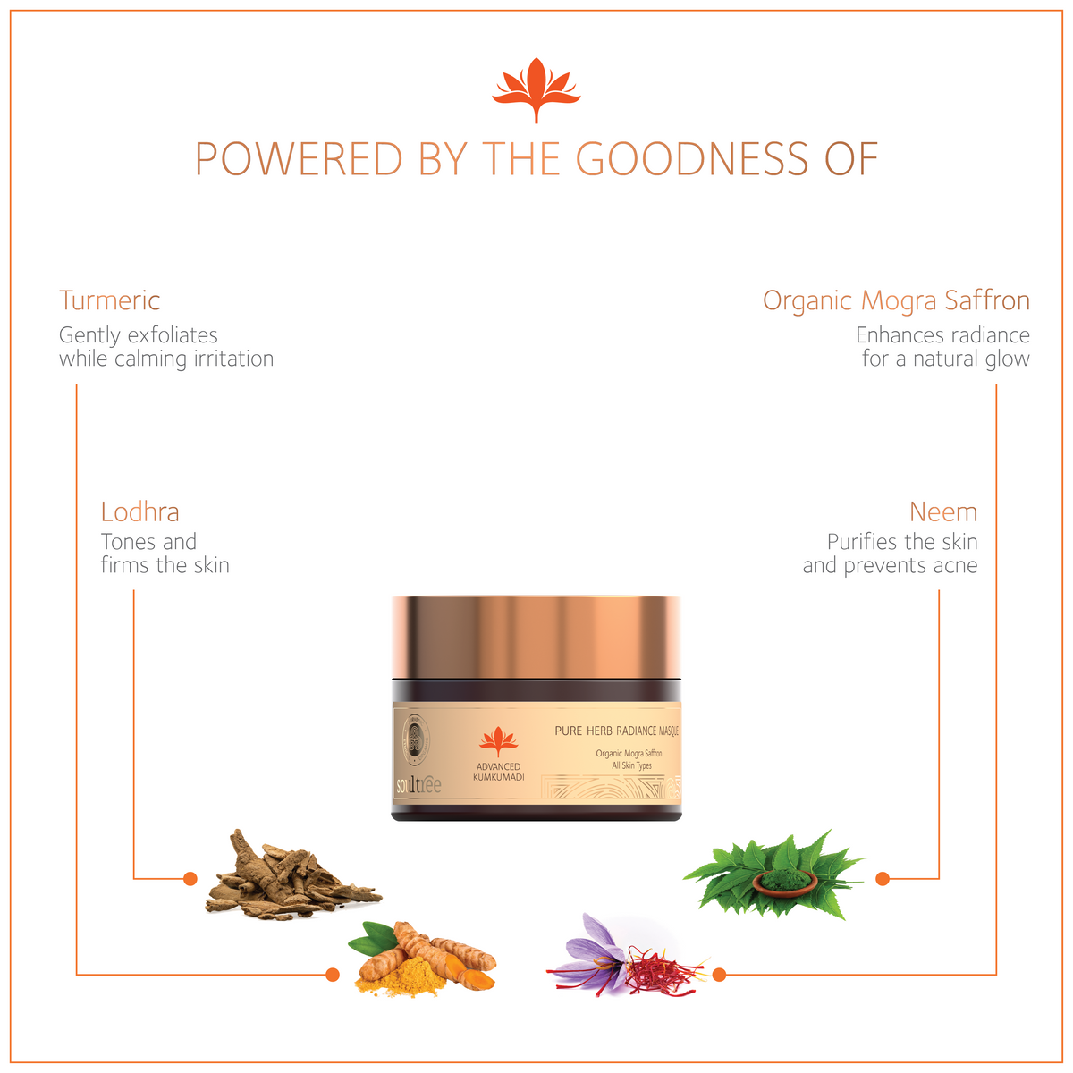 Soultree Advanced Kumkumadi Facial Mask | Soothe Irritated Skin, Reduce ...